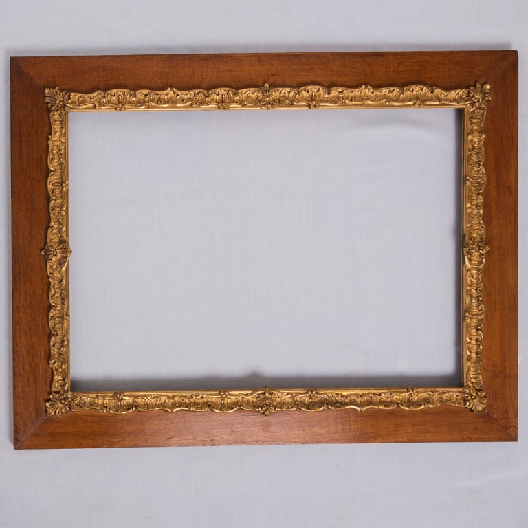 Pair of Large Gilt Wood Frames For Sale at 1stDibs