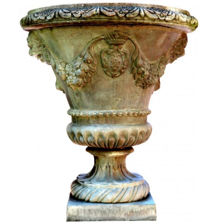 Pair of Large Goblet Vases with Medicean Emblem Early 20th Century For ...