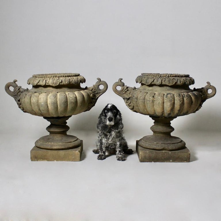 Pair of Large James Pulham Garden Urns at 1stDibs