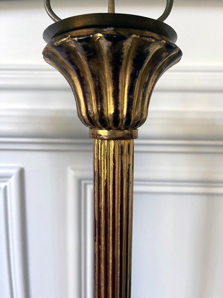 Pair of Large Japanese Carved Wood Temple Candleholders Edo Period For ...