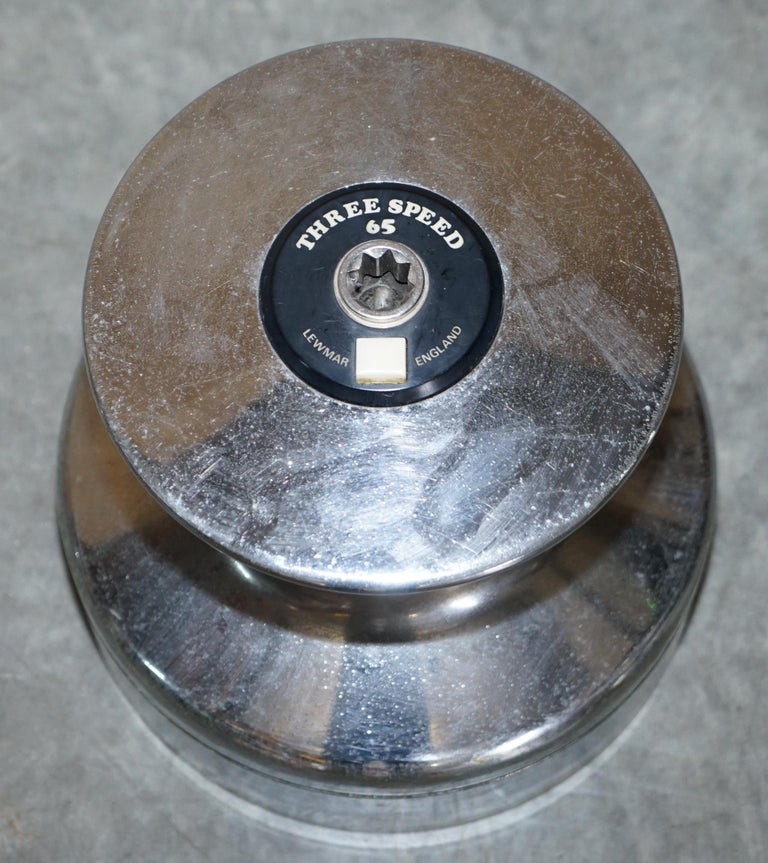 Pair of Large Lewmar England Three Speed 65 Nautical Winches Great Door ...