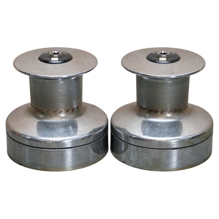 Pair of Large Lewmar England Three Speed 65 Nautical Winches Great Door ...