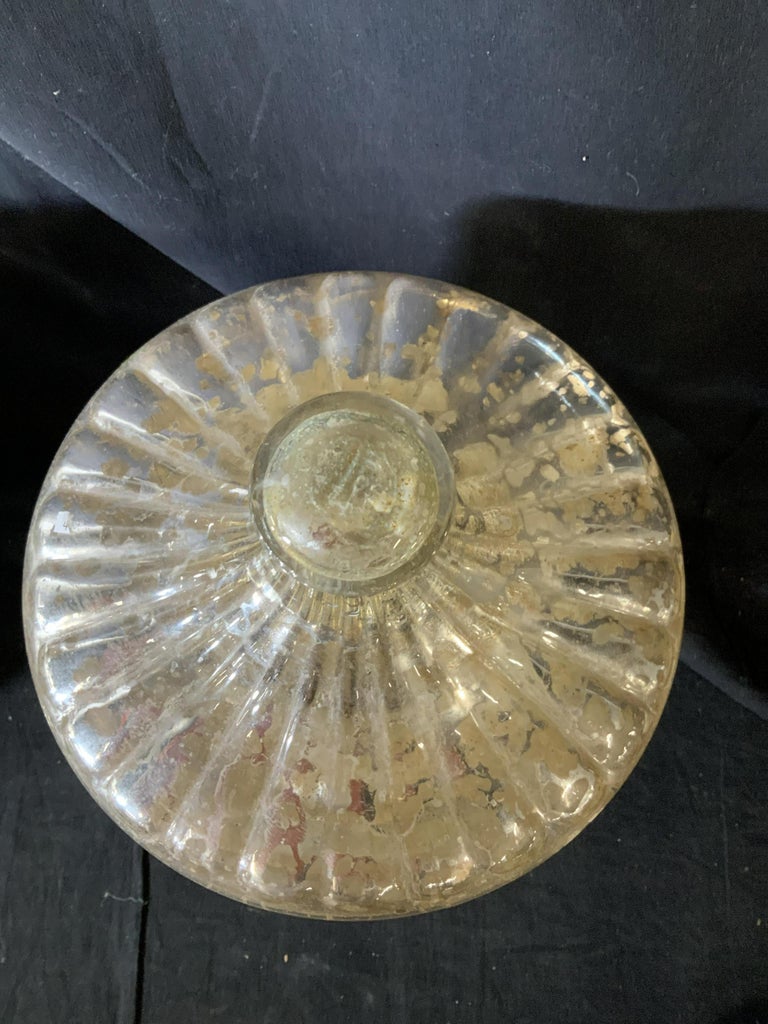 Pair of Large Mercury Glass Lidded Urns at 1stDibs | mercury glass urn