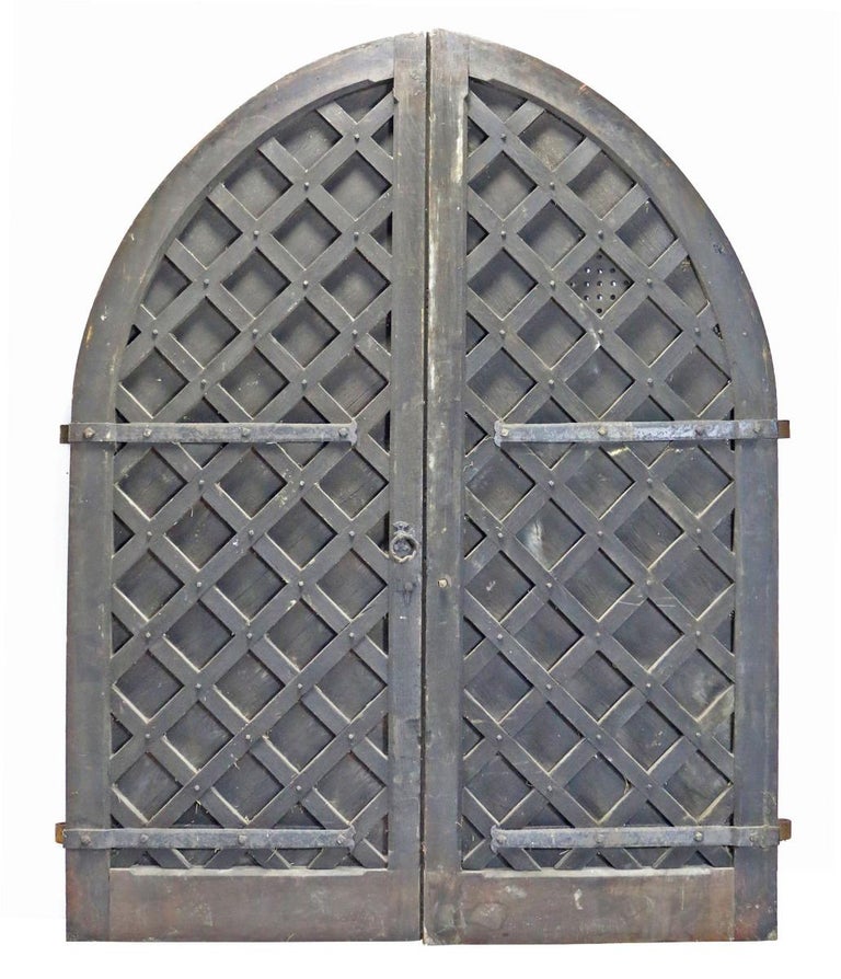 Pair of Large Oak Medieval Style Doors For Sale at 1stDibs