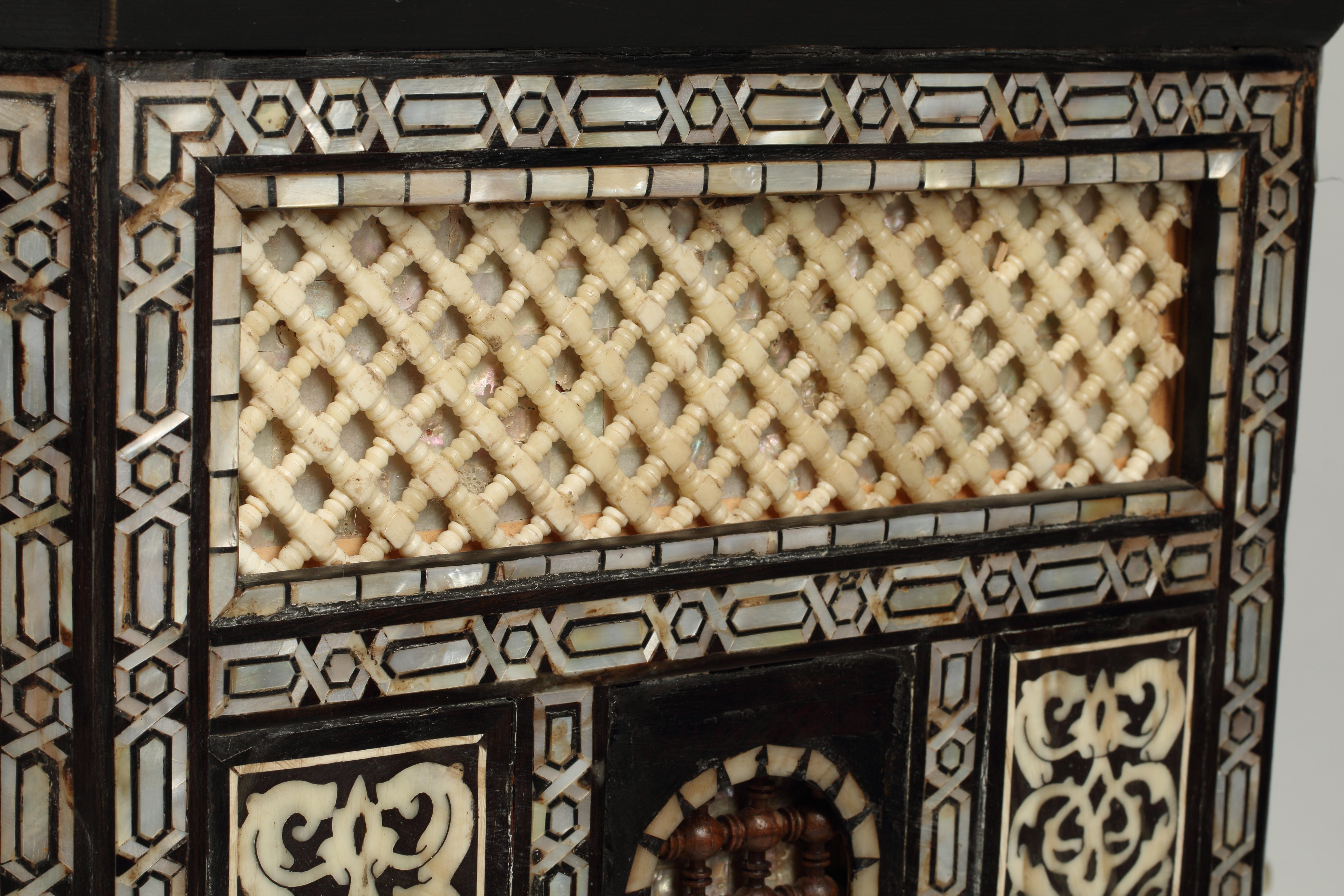 Pair of Large Octagonal Levantine Mother of Pearl Inlaid Tables For ...