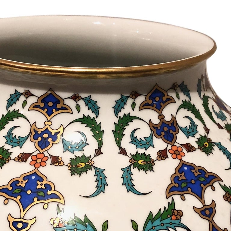 Pair of Large Porcelain Vases For Sale at 1stDibs