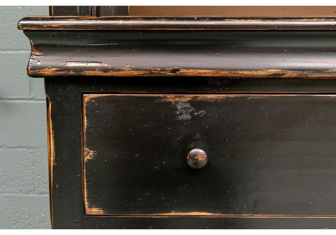 Pair of Large Rustic Style Bookcase Cabinets by Woodland Furniture For ...