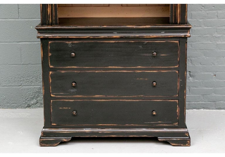 Pair of Large Rustic Style Bookcase Cabinets by Woodland Furniture For ...