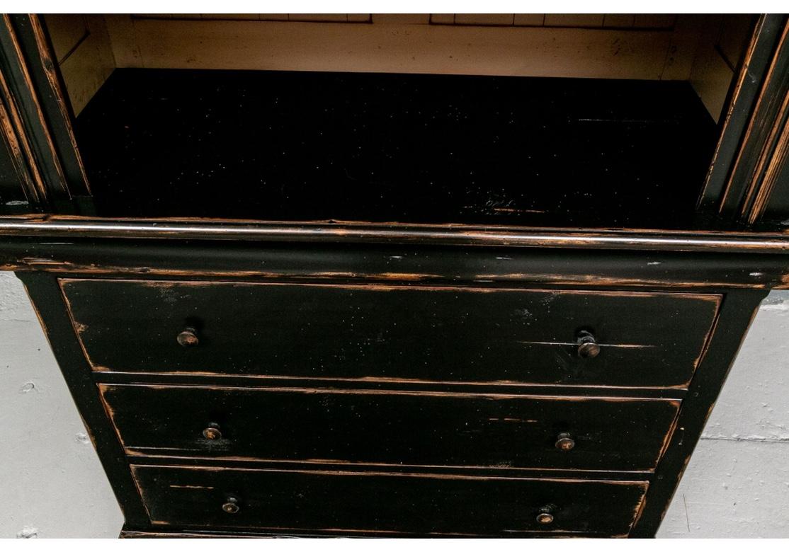 Pair of Large Rustic Style Bookcase Cabinets by Woodland Furniture For ...