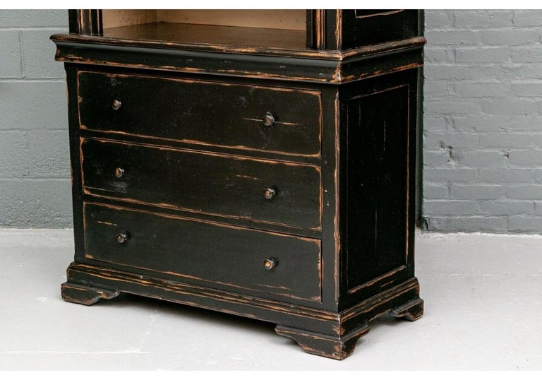 Pair of Large Rustic Style Bookcase Cabinets by Woodland Furniture For ...