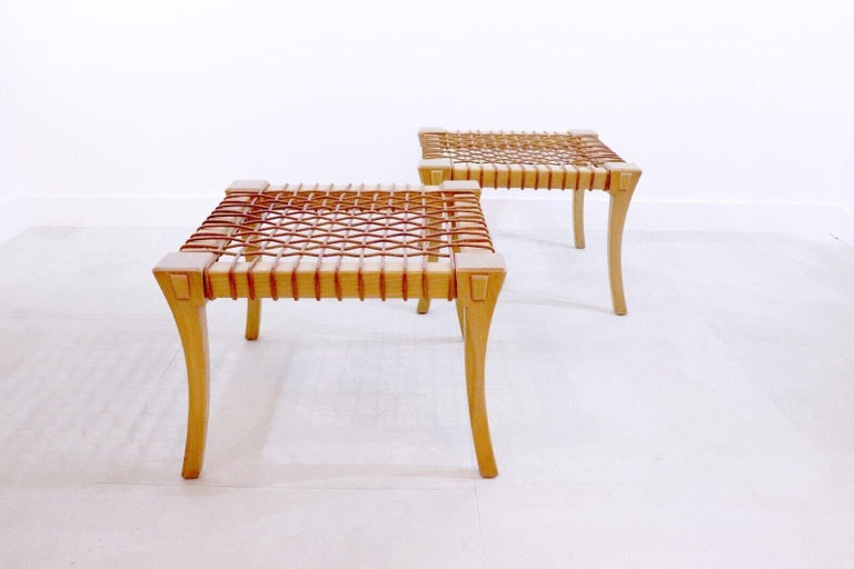 Pair of Neonakis "Archaic" Stools c.1980 in the manner of T. H ...