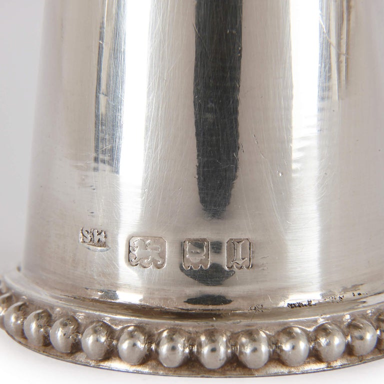 Pair of Large, Very Fine English Silver Gilt Torah Finials or Rimonim ...