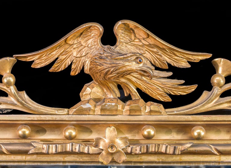 Pair of Large Victorian Gilt Gesso Mirrors For Sale at 1stDibs