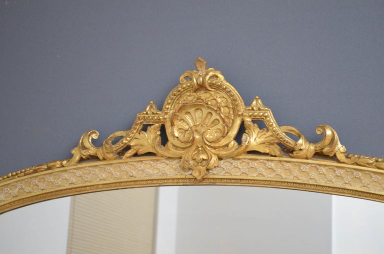 Pair of Large Victorian Wall Mirrors at 1stDibs