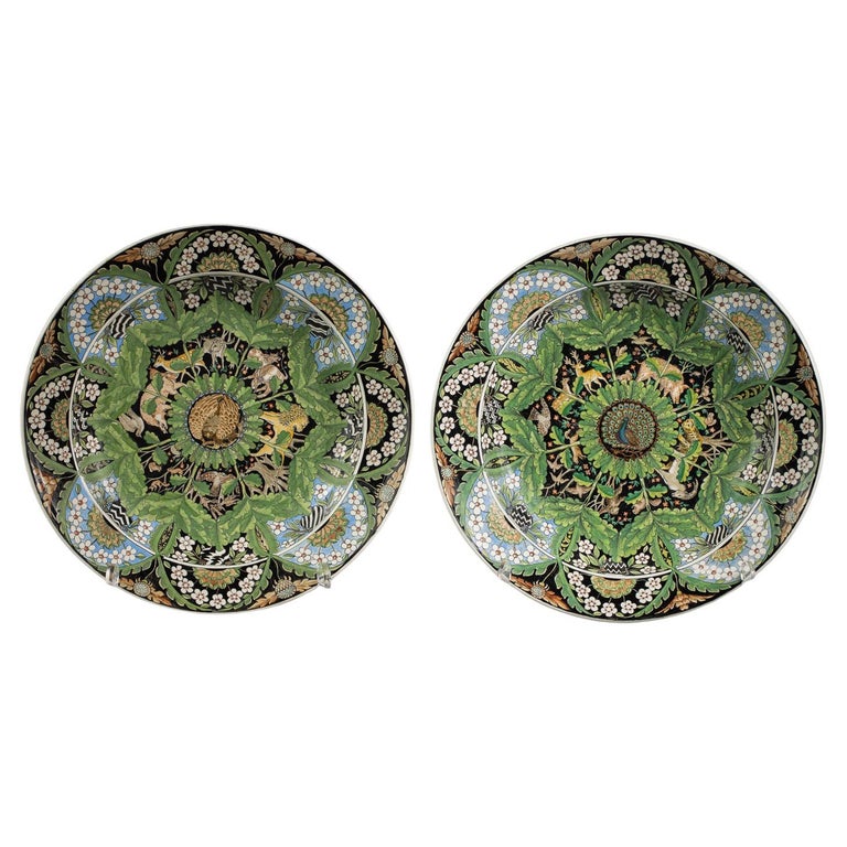 Pair of Large Wedgwood Chargers by Alfred Powell, circa 1905 For Sale ...