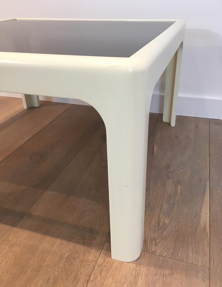 Pair of Large White Fiberglass Side Tables, German, circa 1970 For Sale ...