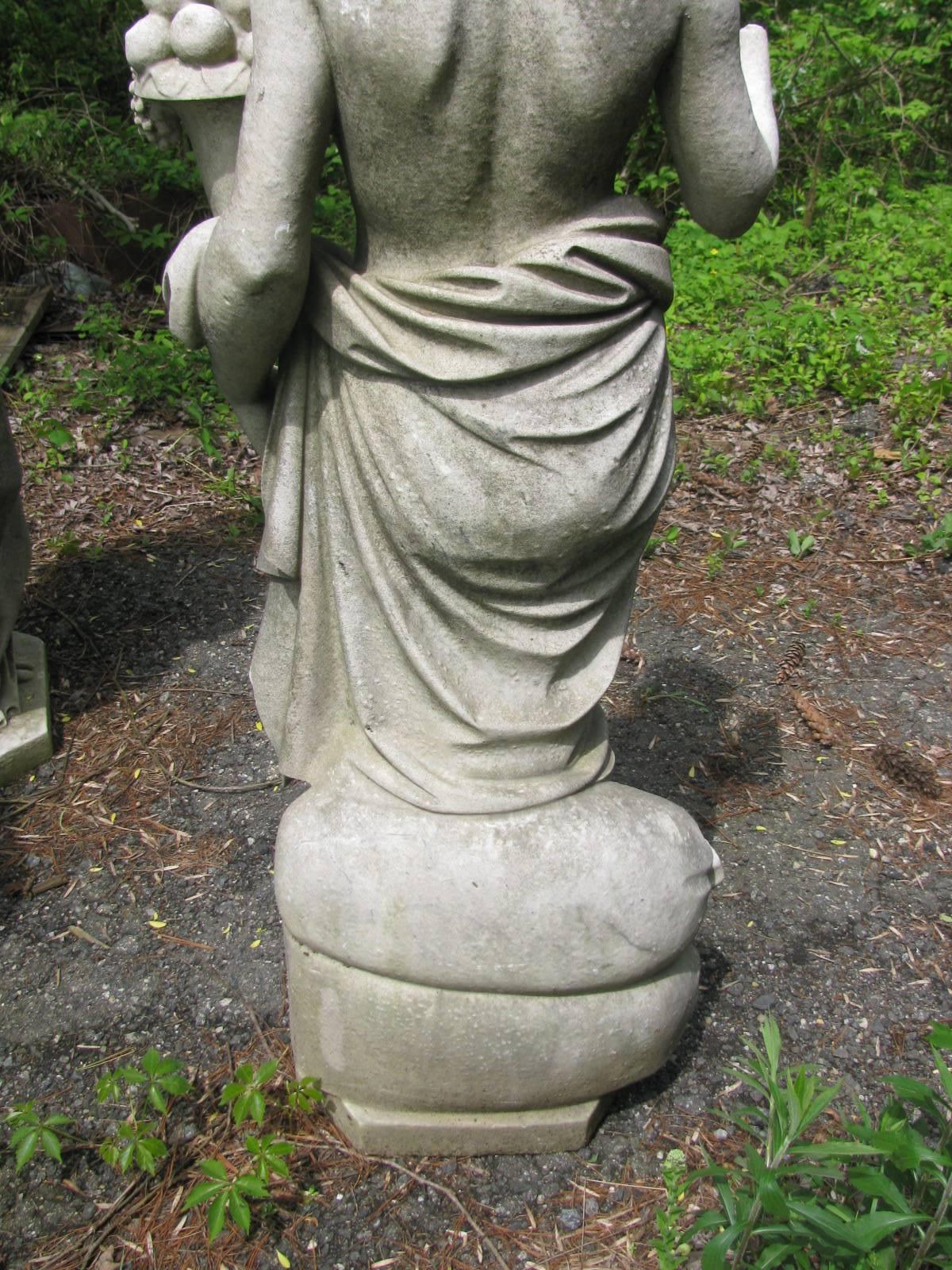 Pair of Late 18th Century Lifesize Italian Marble Statues at 1stDibs