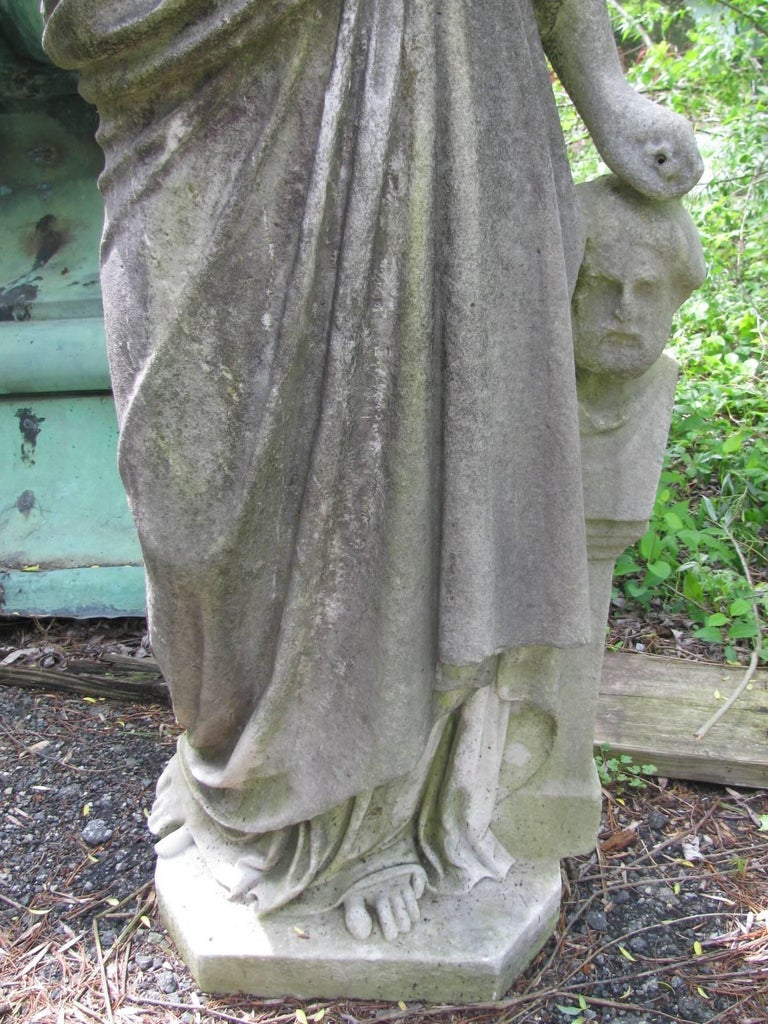 Pair of Late 18th Century Lifesize Italian Marble Statues at 1stDibs