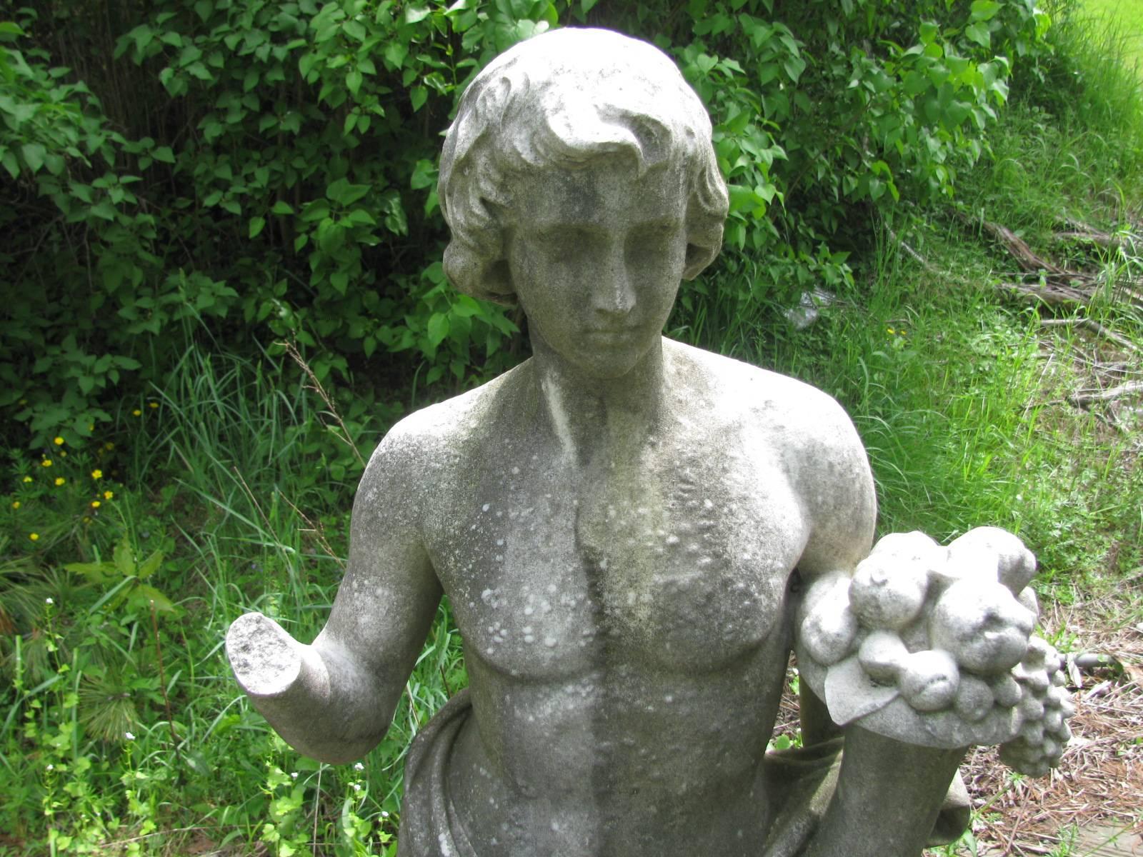 Pair of Late 18th Century Lifesize Italian Marble Statues at 1stDibs