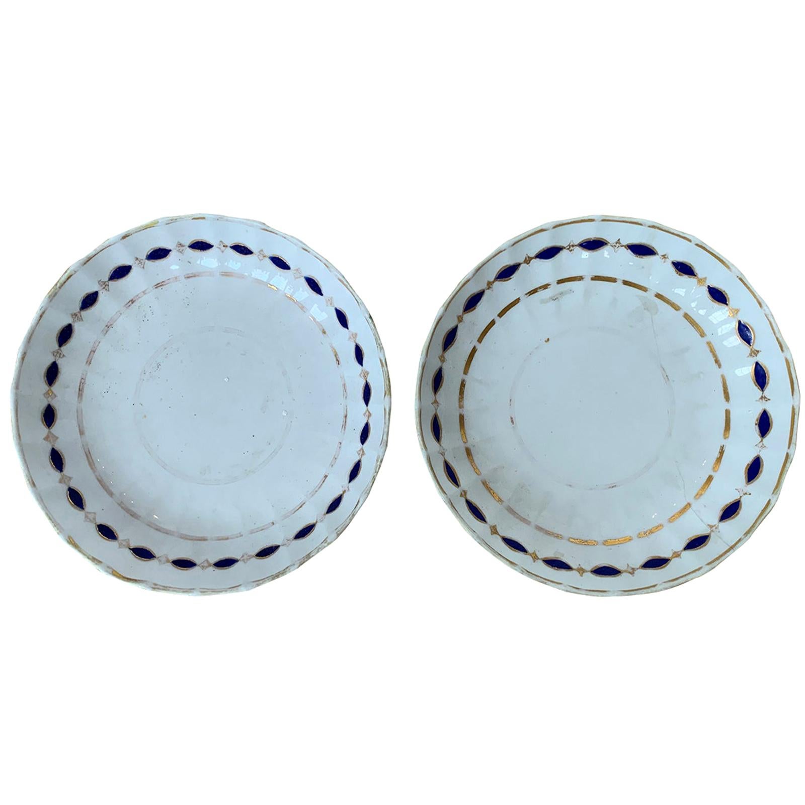 Pair of Late 18th-Early 19th Century English Royal Crown Derby Plates ...