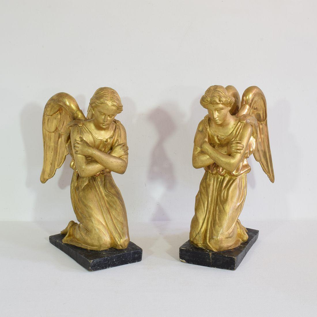 Pair of Late 18th / Early 19th Century Italian Giltwood Neoclassical ...