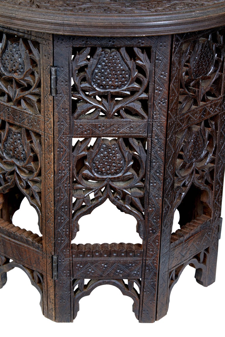Pair of Late 19th Century Anglo Indian Carved Hardwood Tables For Sale ...