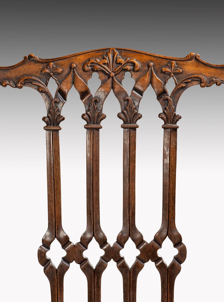 Pair of Late 19th Century Chippendale Design Mahogany Framed Chairs For ...