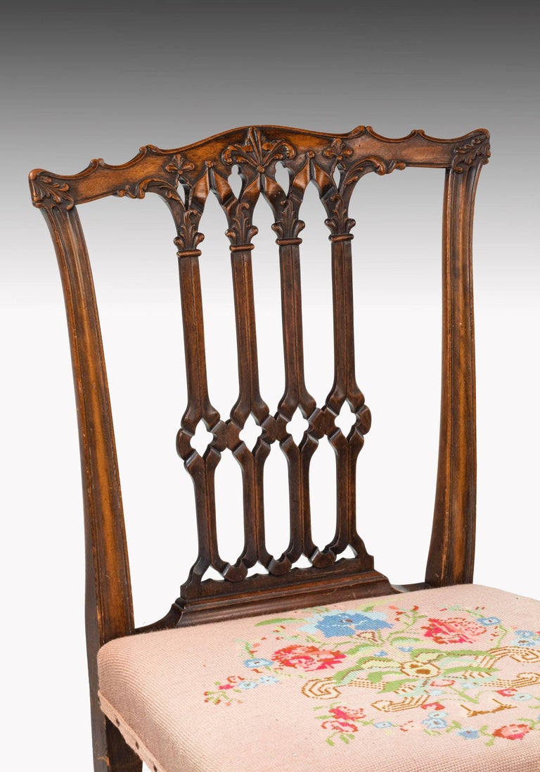 Pair of Late 19th Century Chippendale Design Mahogany Framed Chairs For ...