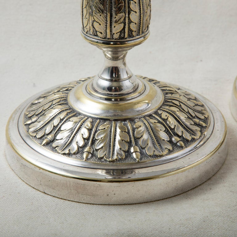 Pair of Late 19th Century French Silver Plate Candlesticks For Sale at ...