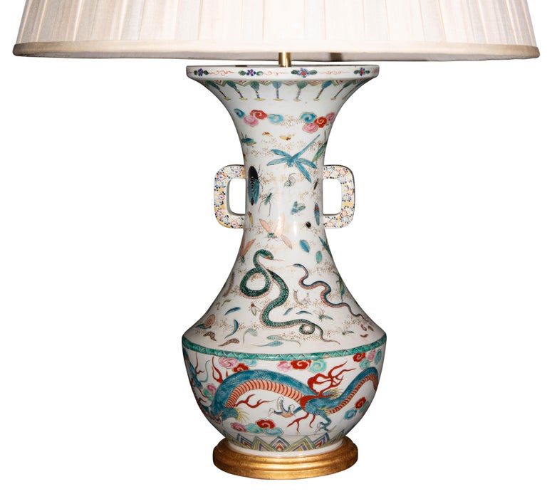 Pair of Late 19th Century Japanese Insect Porcelain Table Lamps For ...