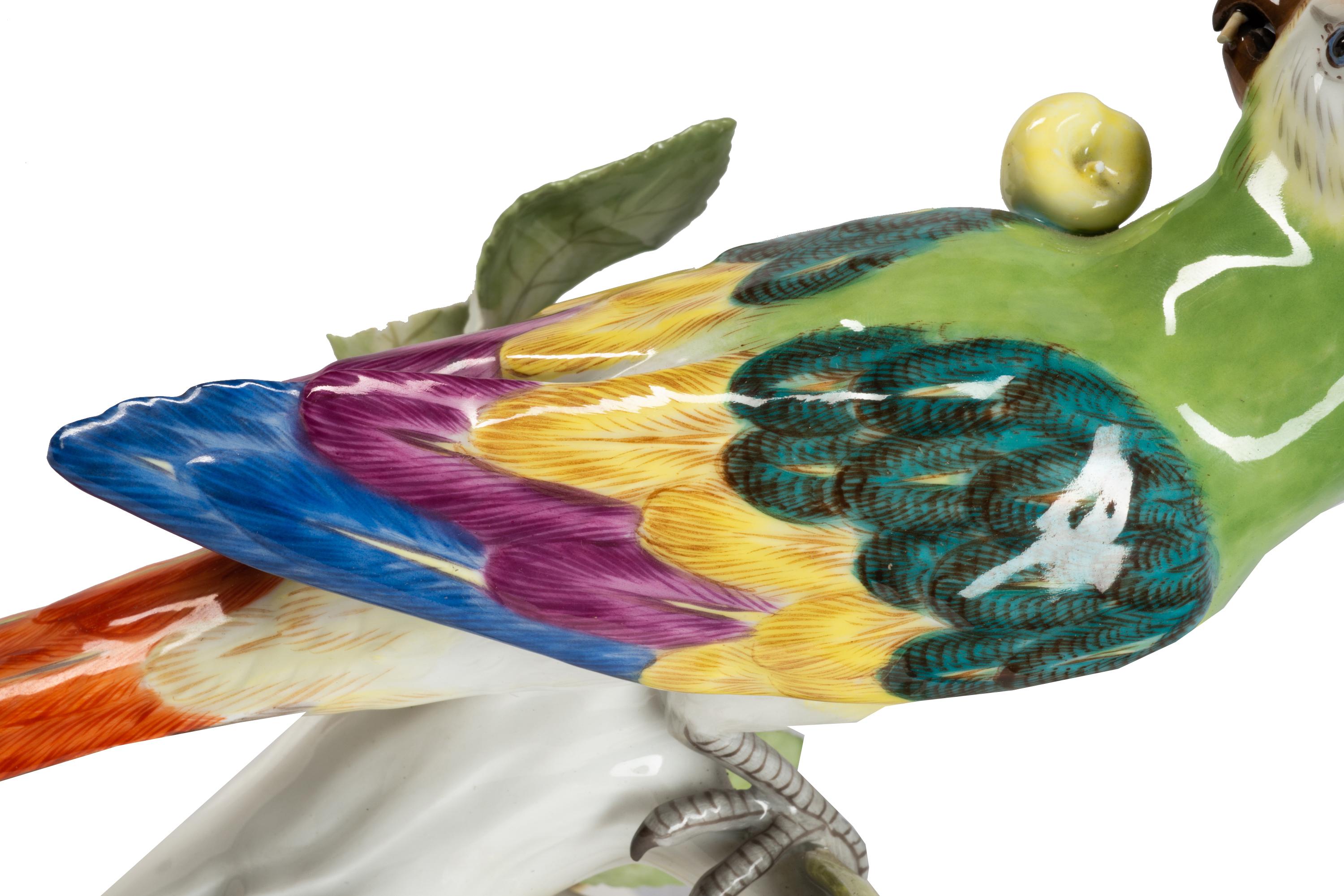 Pair of Late 19th Century Meissen Porcelain Parrots For Sale at 1stDibs ...