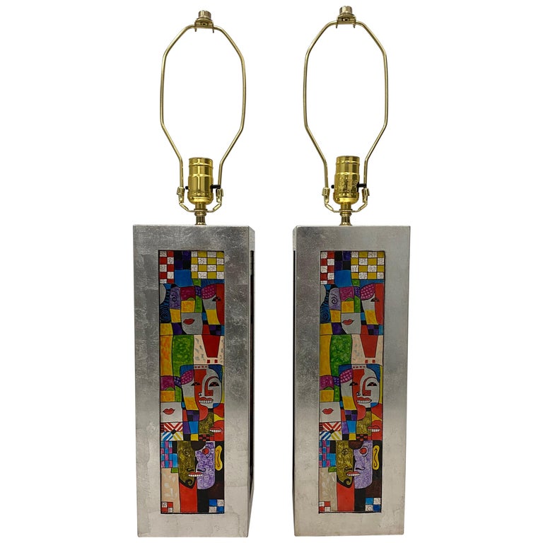 Pair of Late 20th Century Jazz Table Lamps at 1stDibs
