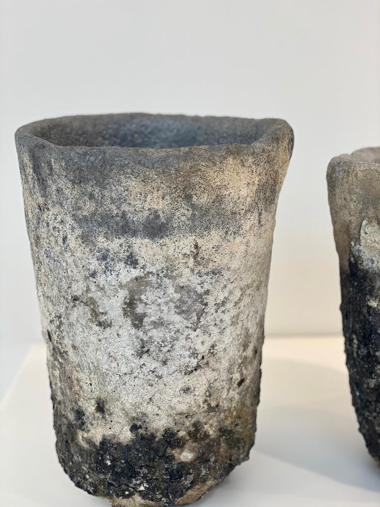 Pair of Lavastone Foundry Crucibles at 1stDibs