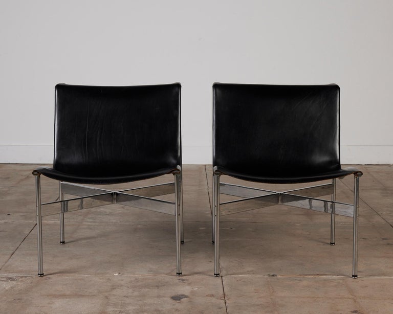 Pair of Laverne "New York" Leather Lounge Chairs at 1stDibs
