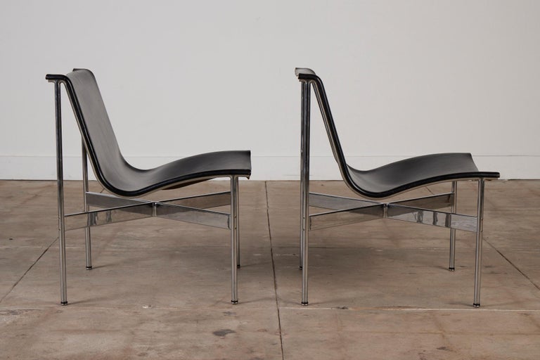 Pair of Laverne "New York" Leather Lounge Chairs at 1stDibs