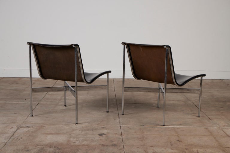 Pair of Laverne "New York" Leather Lounge Chairs at 1stDibs