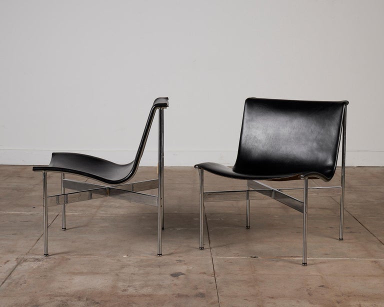 Pair of Laverne "New York" Leather Lounge Chairs at 1stDibs