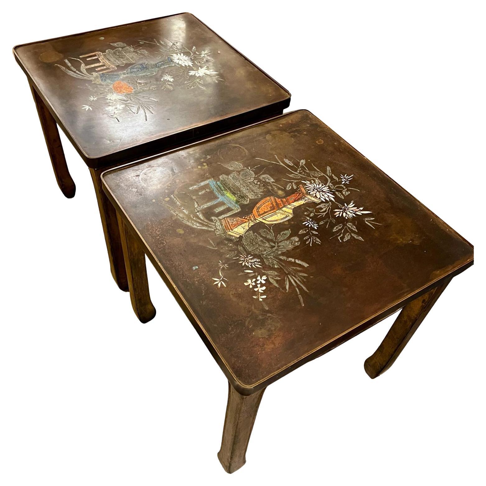Pair of Laverne “Chan” Side Tables at 1stDibs
