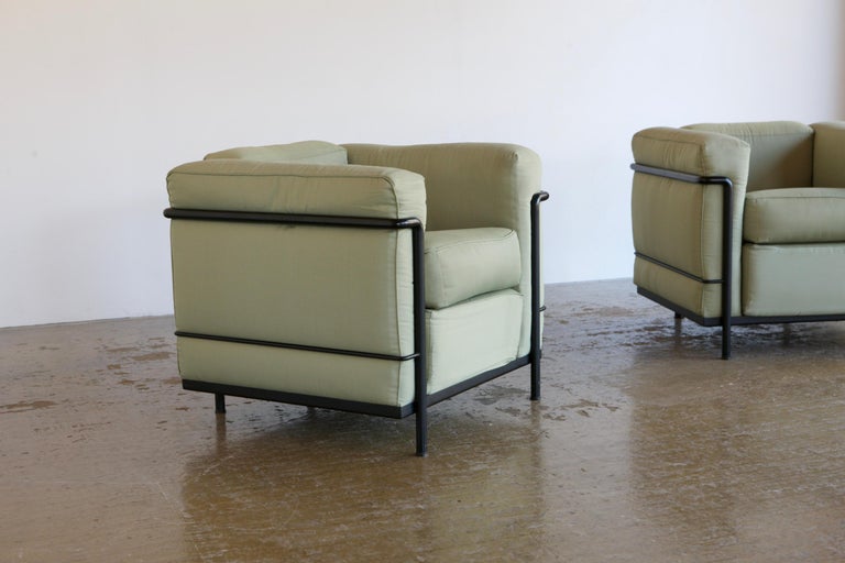 Pair of LC2 Armchairs for Cassina, Designed by Le Corbusier, Perriand ...