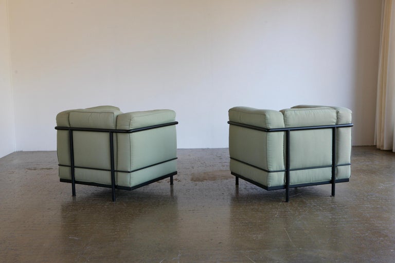 Pair of LC2 Armchairs for Cassina, Designed by Le Corbusier, Perriand ...