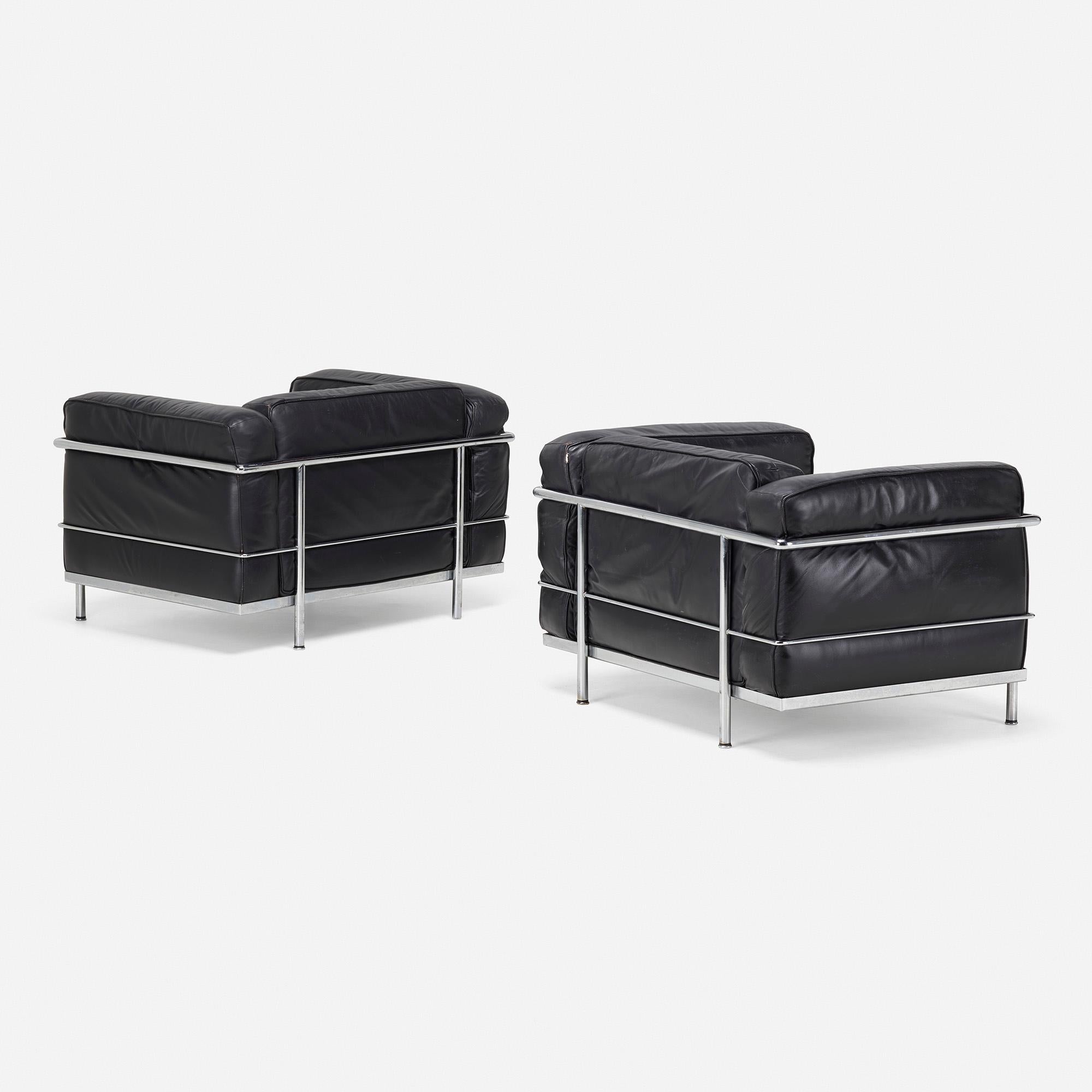 Pair of Lc3 Lounge Chairs For Sale at 1stDibs