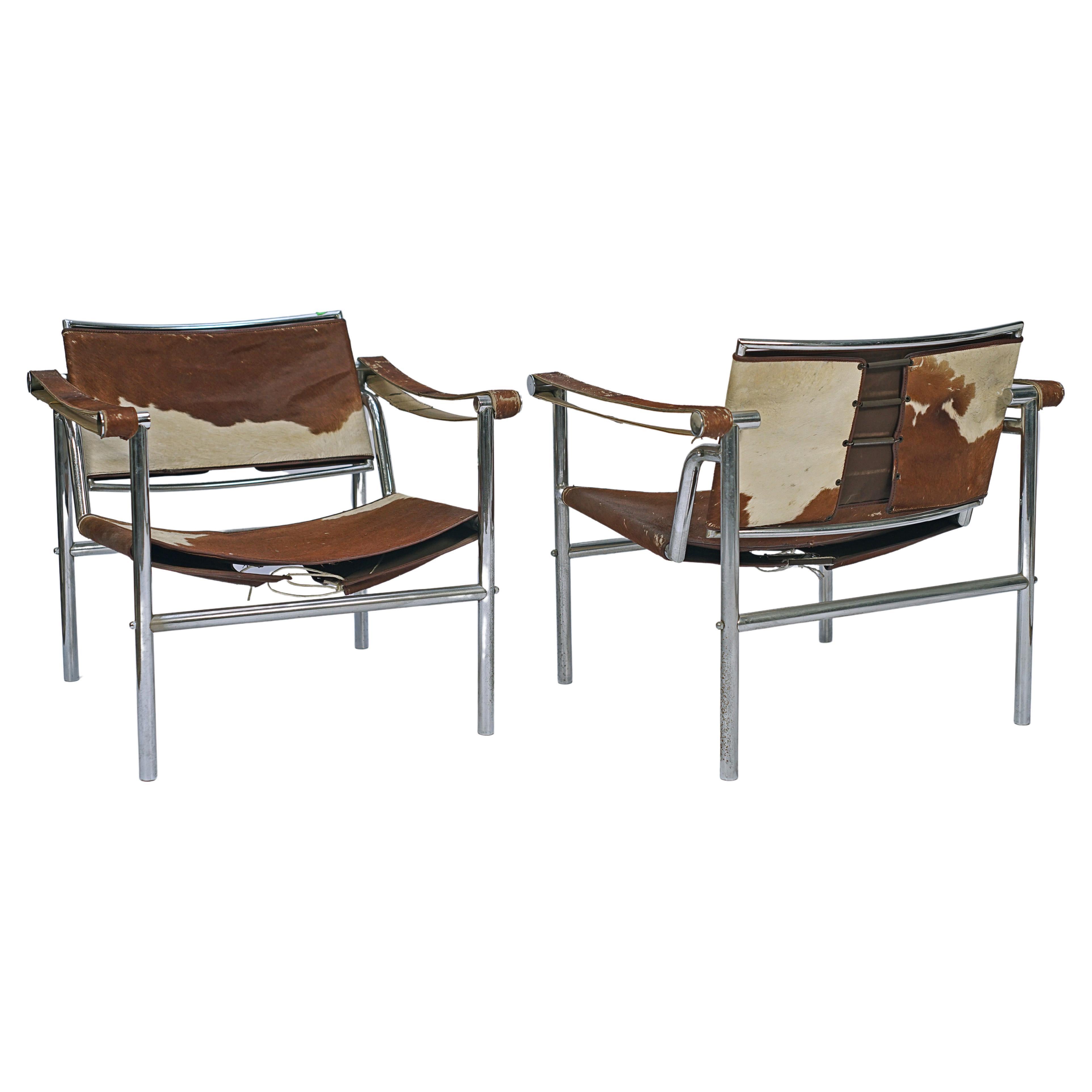 Rare Pair of Original Le Corbusier 'Corbu' Chairs 'LC1', from ...