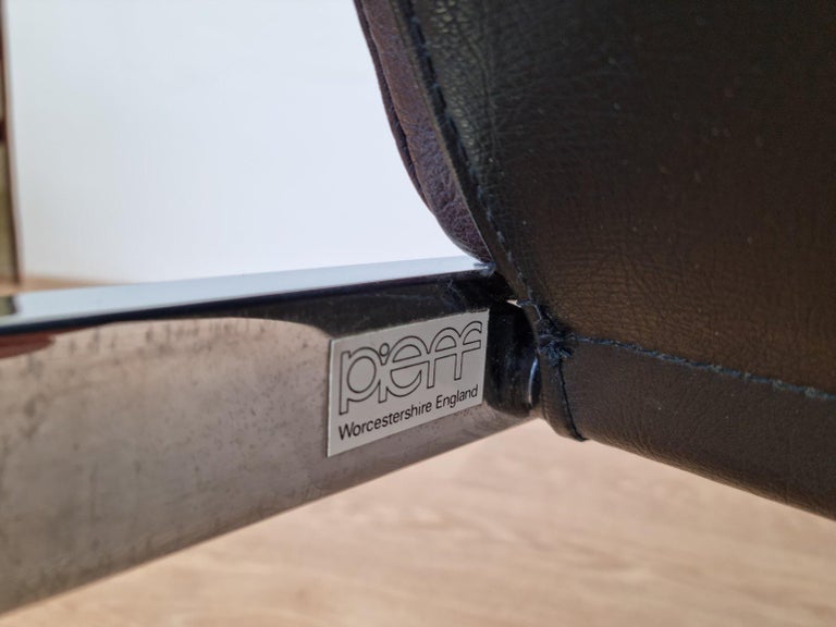 Pair of Leather Chairs Designed by Tim Bates for Pieff, England, circa ...