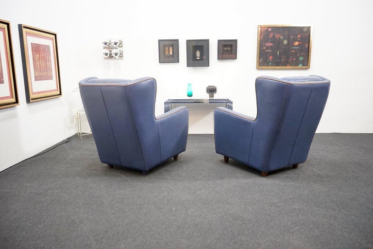 Pair of Leather Lounge Chairs Begére by Baxter Italy 90s For Sale at ...