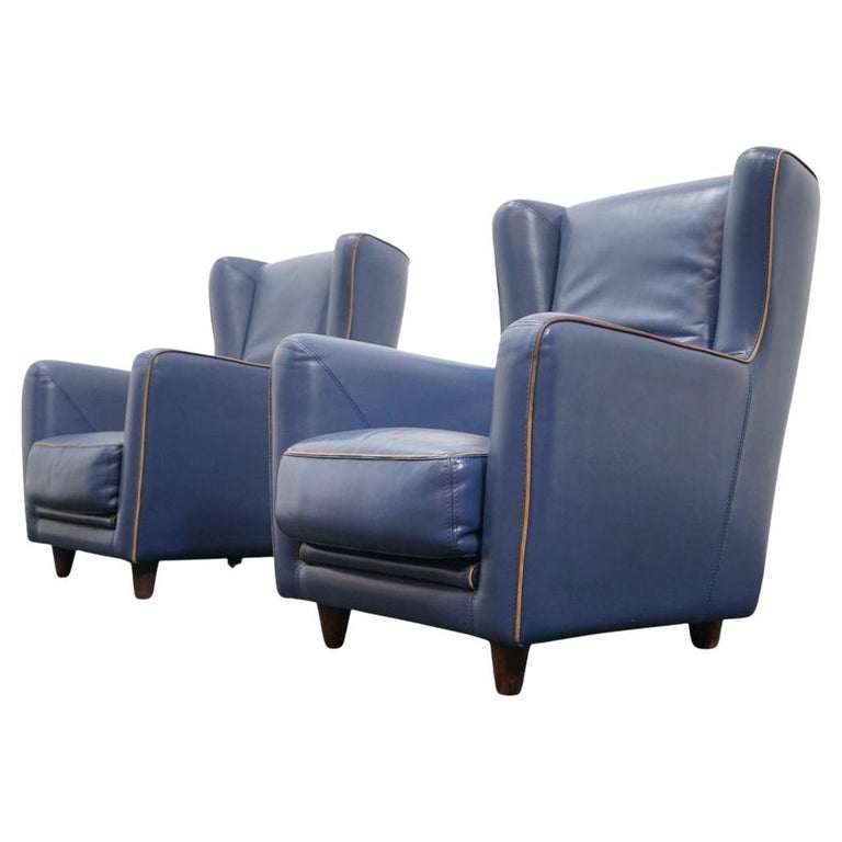 Pair of Leather Lounge Chairs Begére by Baxter Italy 90s For Sale at ...