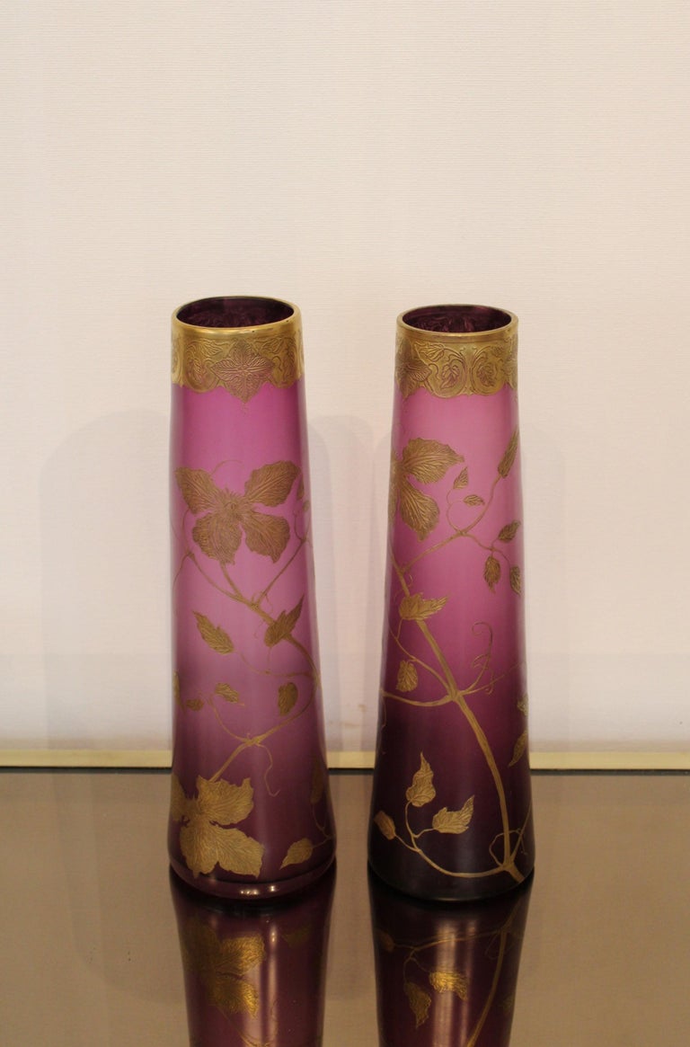 Pair of Legras Vases, France, 20th Century For Sale at 1stDibs