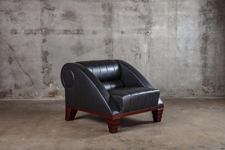 Pair of Leon Krier 'Aries' Lounge Chairs For Sale at 1stDibs