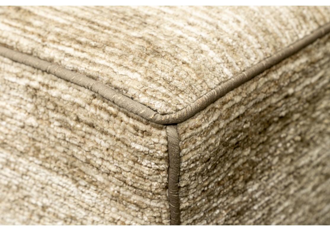 Pair Of Lewis Mittman Upholstered Ottomans at 1stDibs