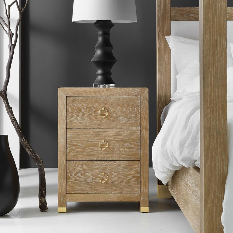 Pair of Light Oak Modern Bedside Chests For Sale at 1stDibs