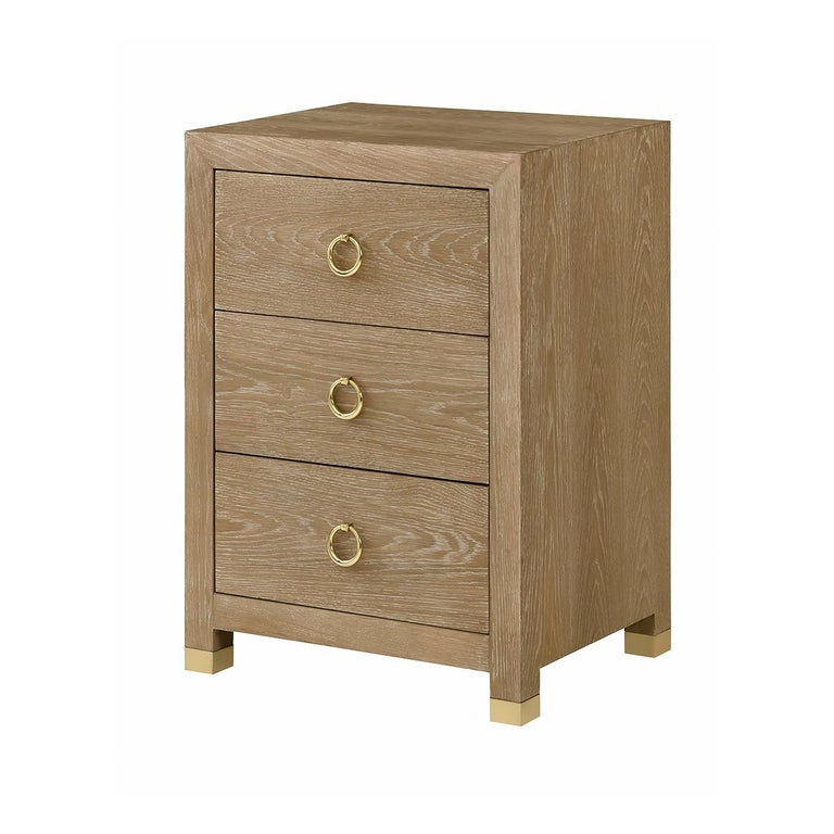 Pair of Light Oak Modern Bedside Chests For Sale at 1stDibs